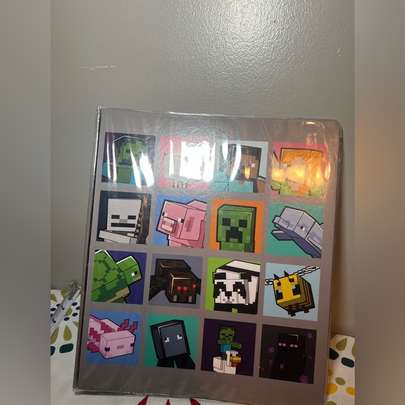 Minecraft | Other | Minecraft 3 Ring Binder Plastic | Poshmark